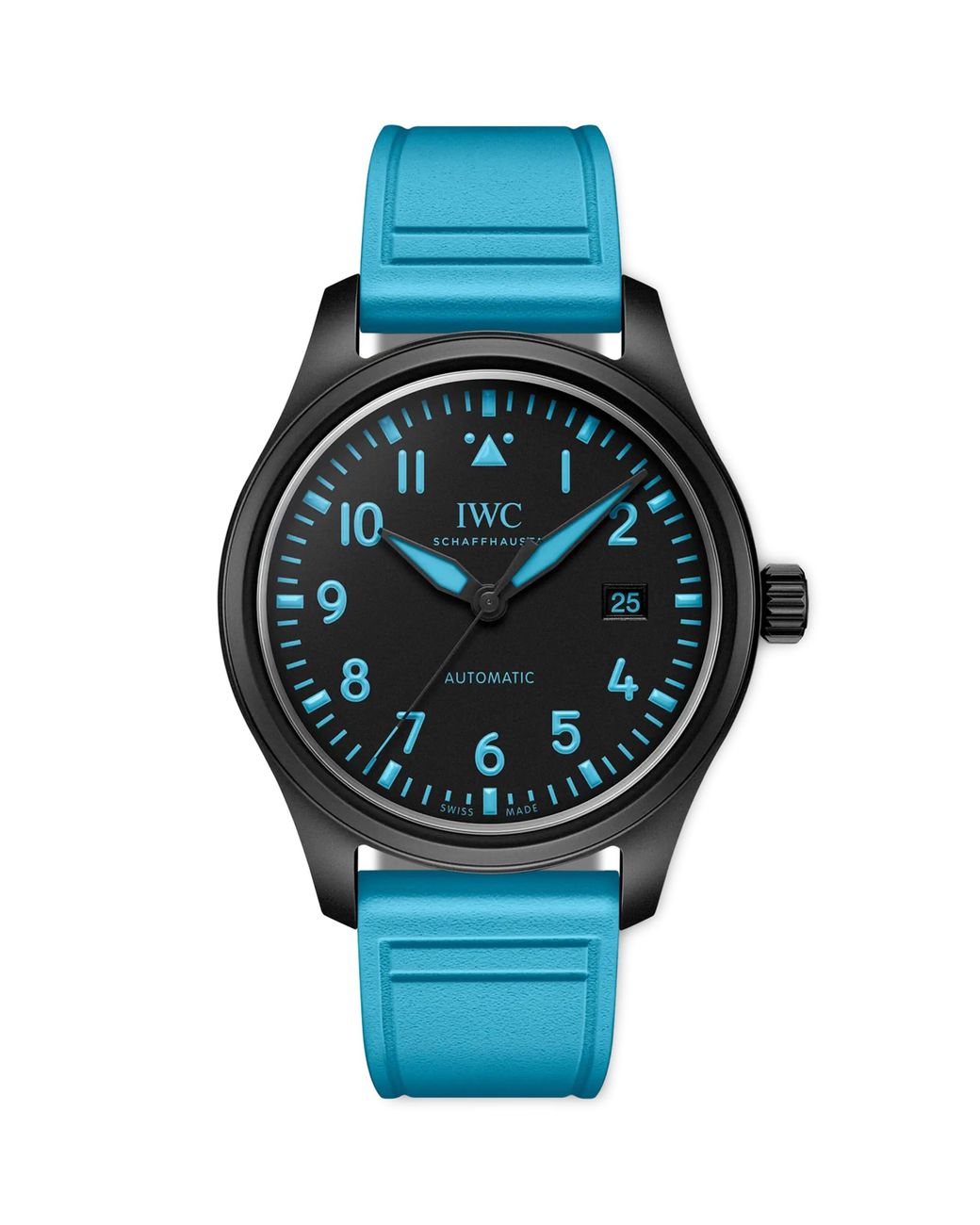IWC Schaffhausen Ceramic George Russell Pilot's Watch in Blue | Lyst UK
