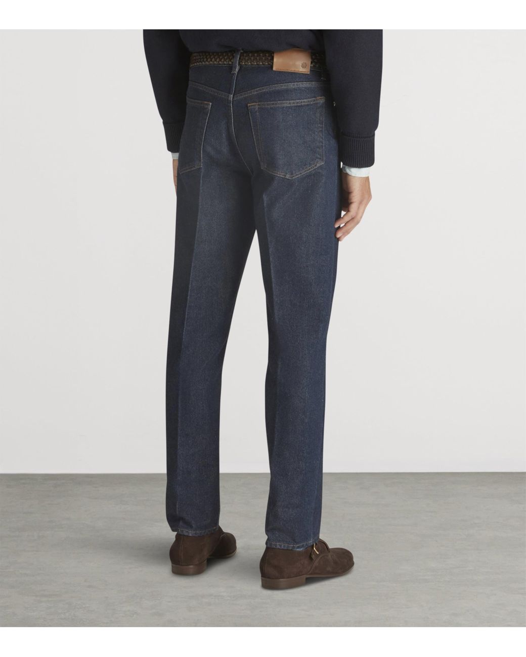 dunhill Cotton-Silk Straight Jeans in Blue for Men | Lyst UK