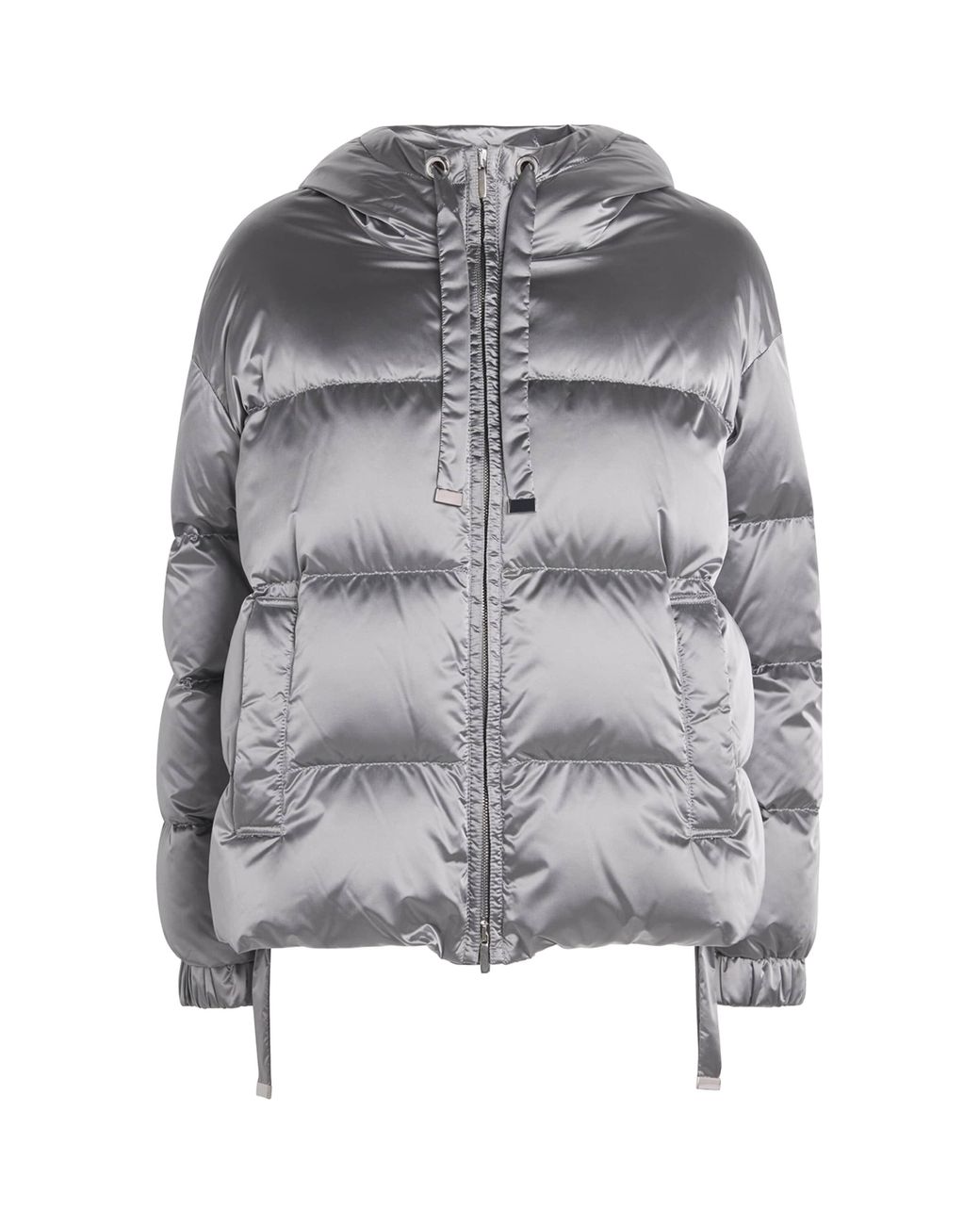 Max Mara Down Puffer Jacket in Gray | Lyst