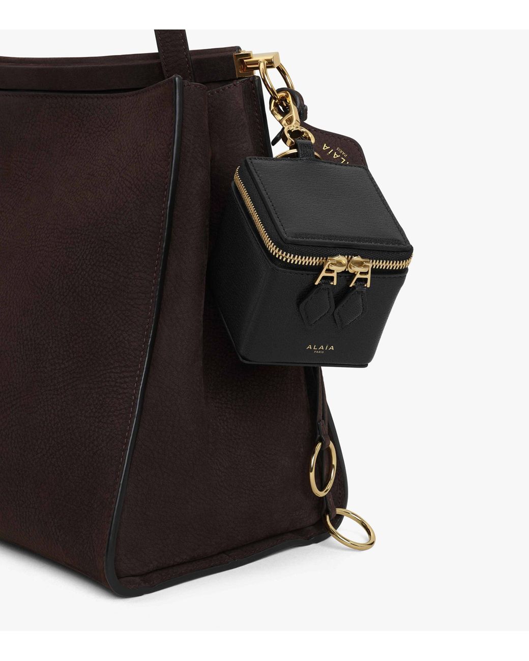 Alaïa Goatskin Square Coin Purse in Black | Lyst