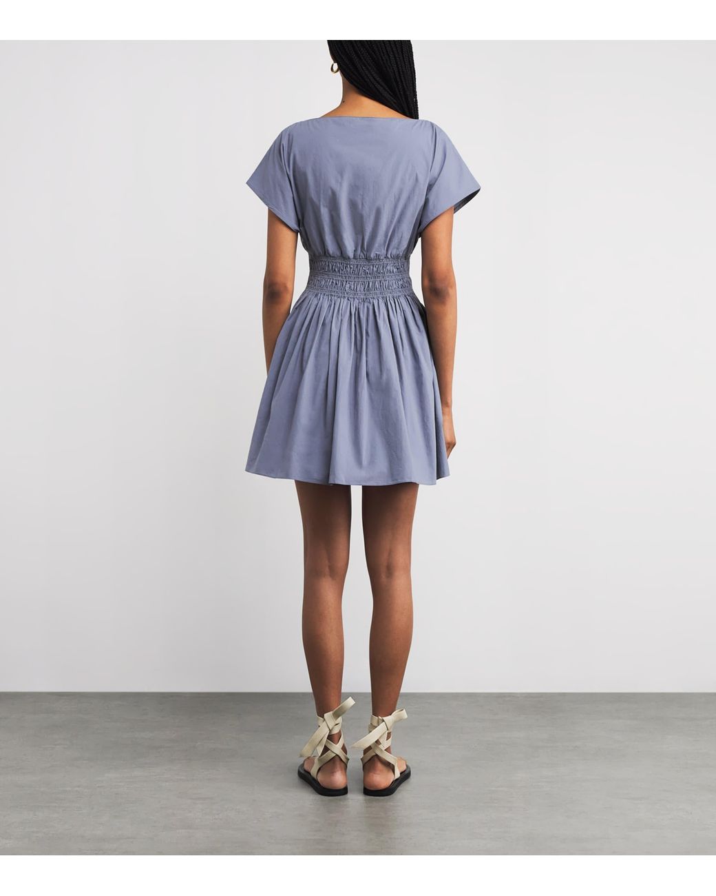 Matteau Cotton Mini Dress in Blue | Lyst UK