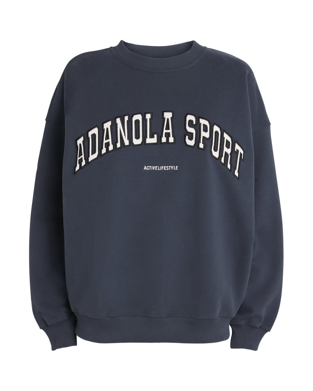 ADANOLA Organic Cotton Logo Sweatshirt in Blue | Lyst UK
