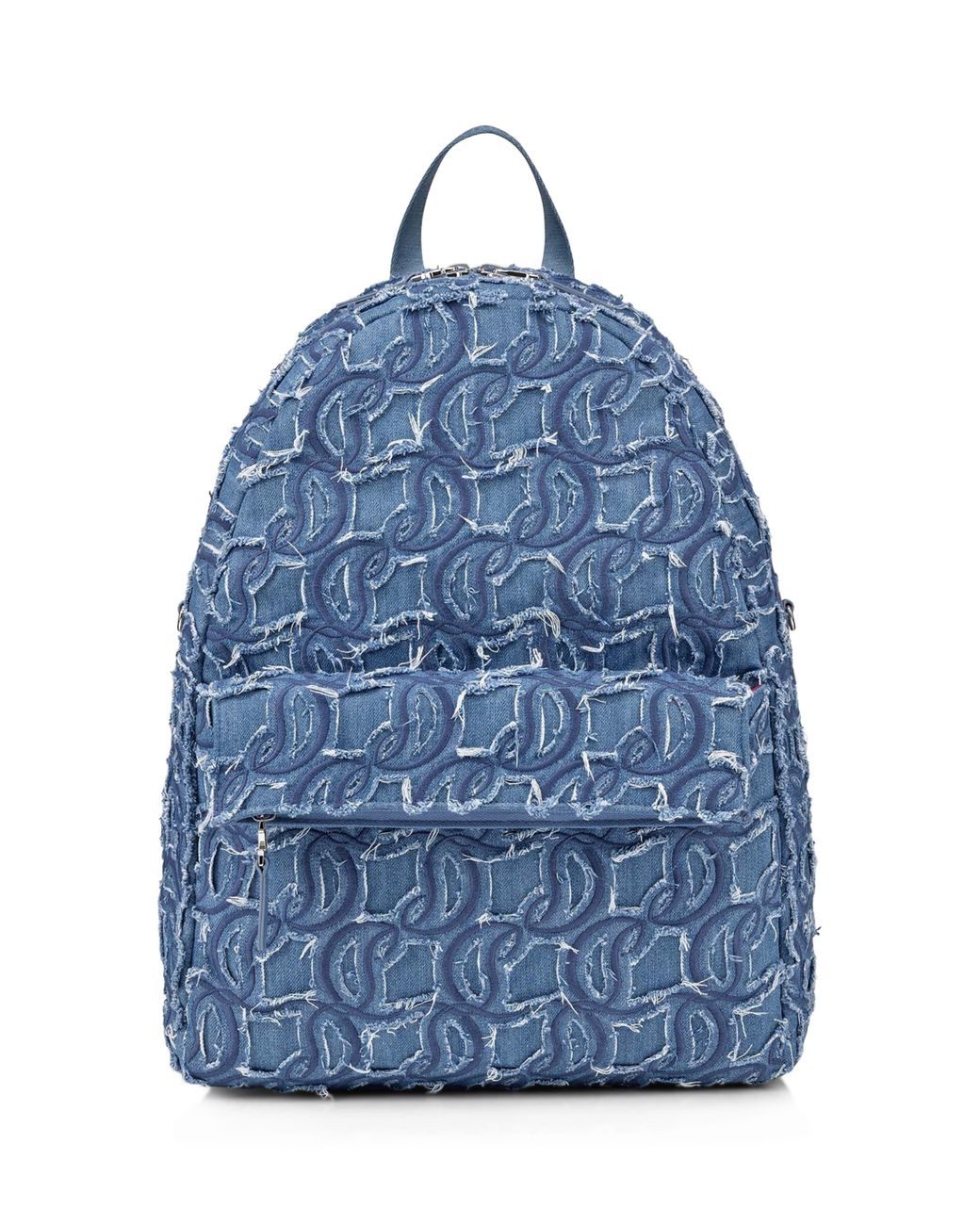 Christian Louboutin Zip N Flap Denim Backpack in Blue for Men | Lyst