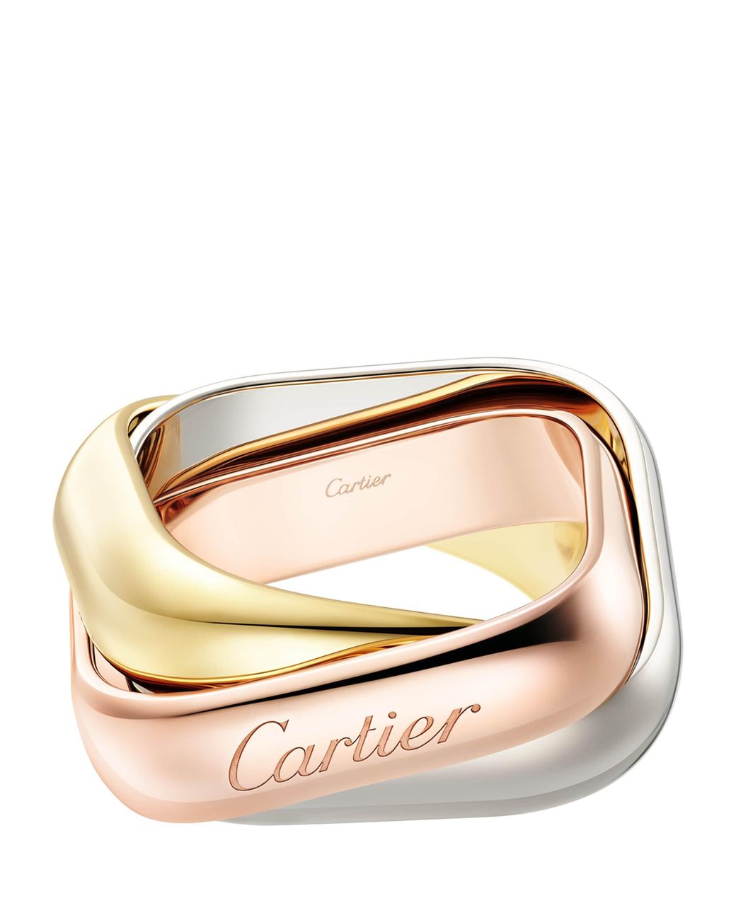 Cartier Large, And Rose Trinity Ring in Metallic | Lyst Canada