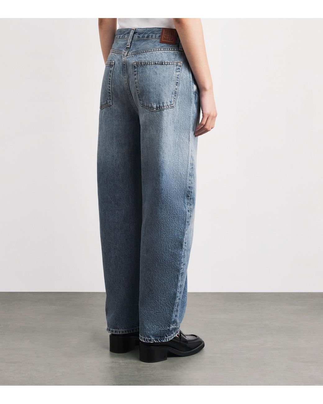 Anine Bing Barrel-Leg Fritz Jeans in Blue | Lyst UK