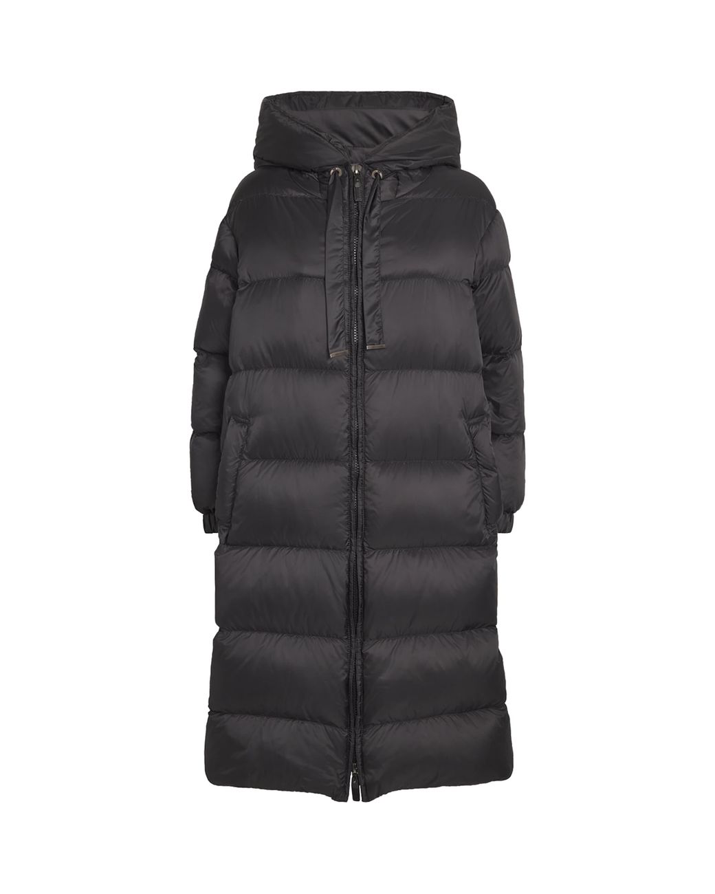Max Mara Long Puffer Down Coat in Gray | Lyst