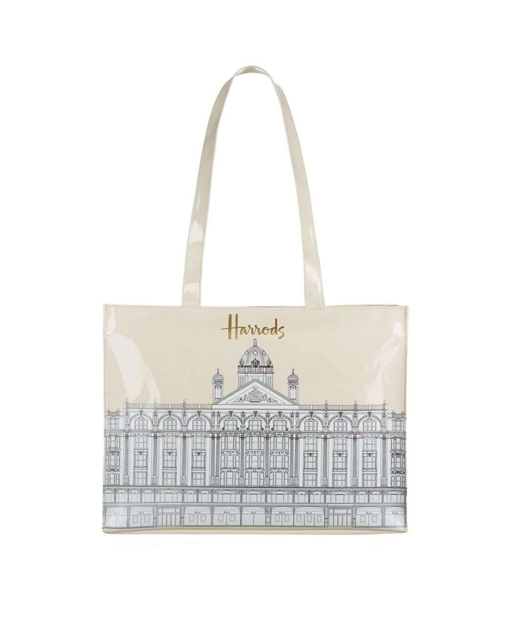 Harrods Print Tote Bag in White | Lyst