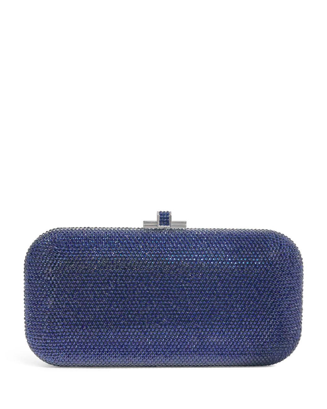 Judith Leiber Crystal-Embellished Long Slide Clutch Bag in Blue | Lyst