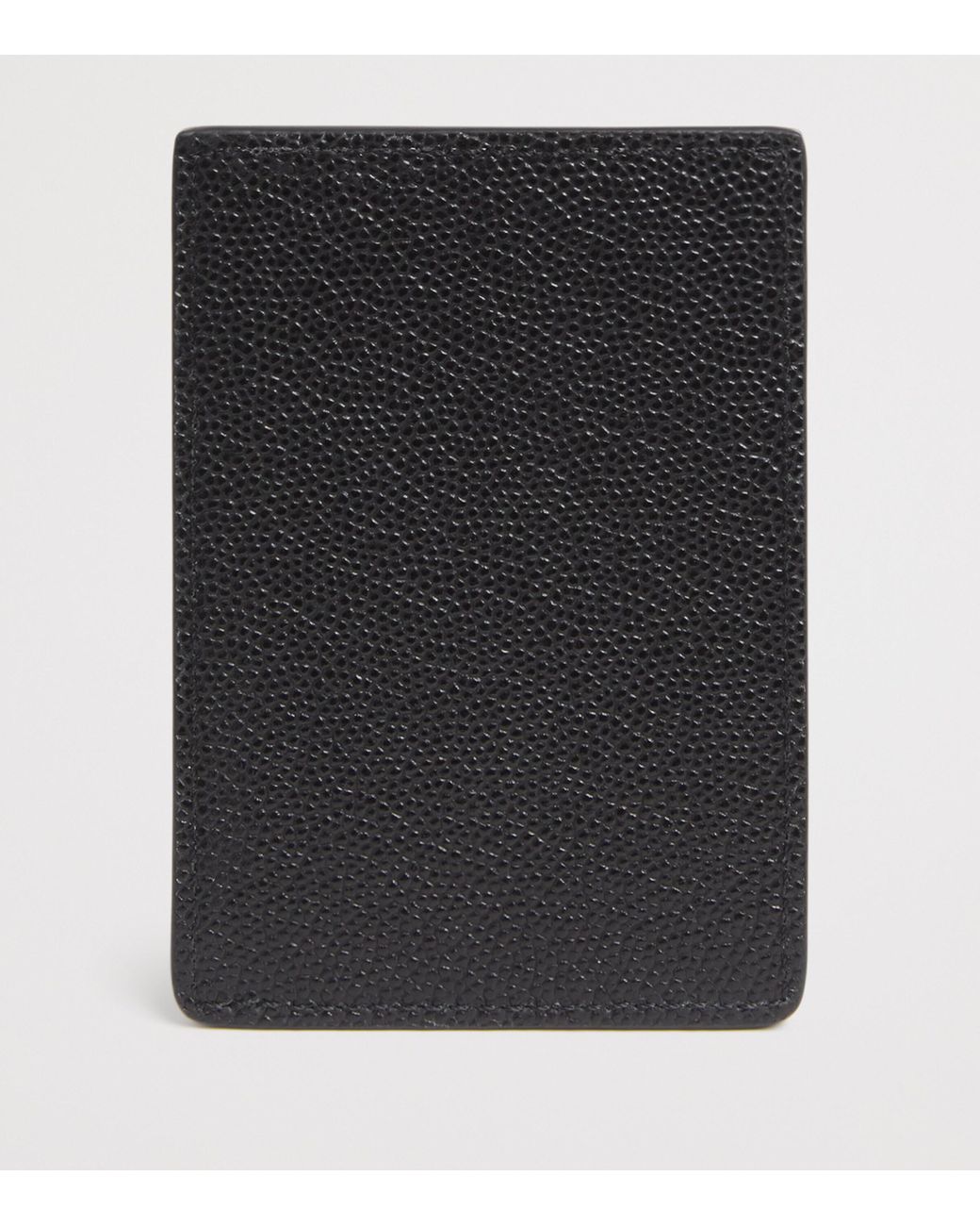 Giorgio Armani Grained Leather Card Holder in Black for Men | Lyst
