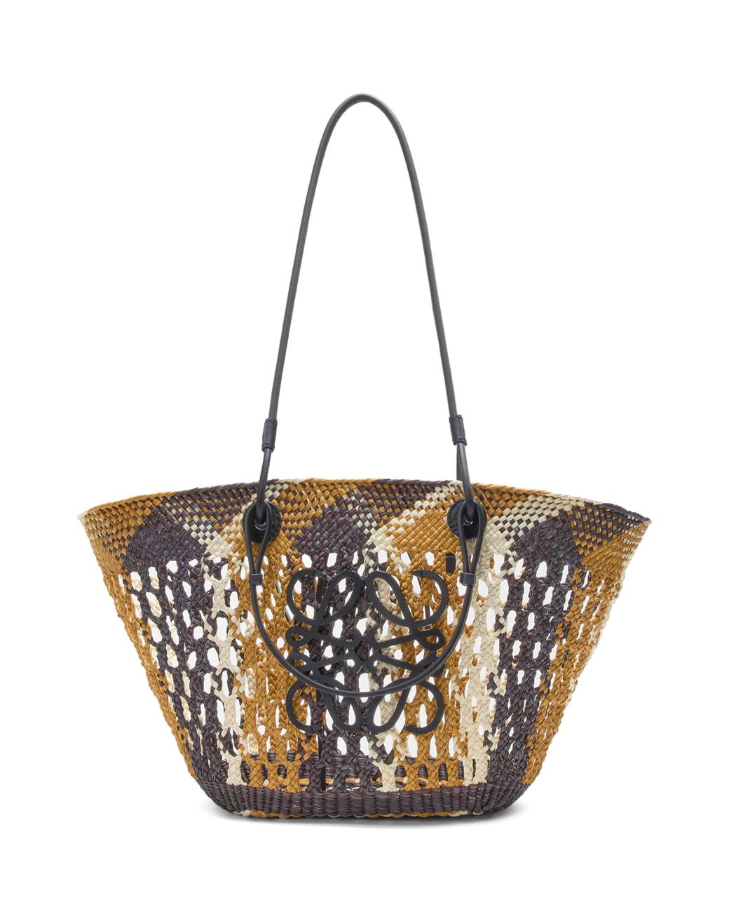 Loewe X Paula's Ibiza Medium Woven Anagram Basket Bag in White | Lyst