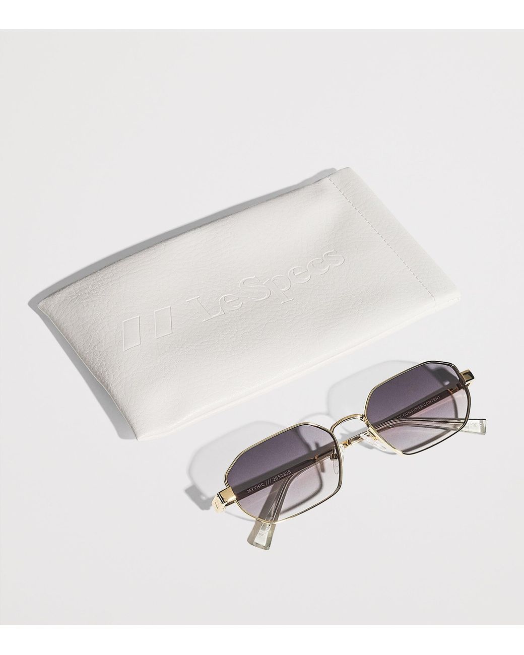 Le Specs Metal Mythic Sunglasses in Gray | Lyst