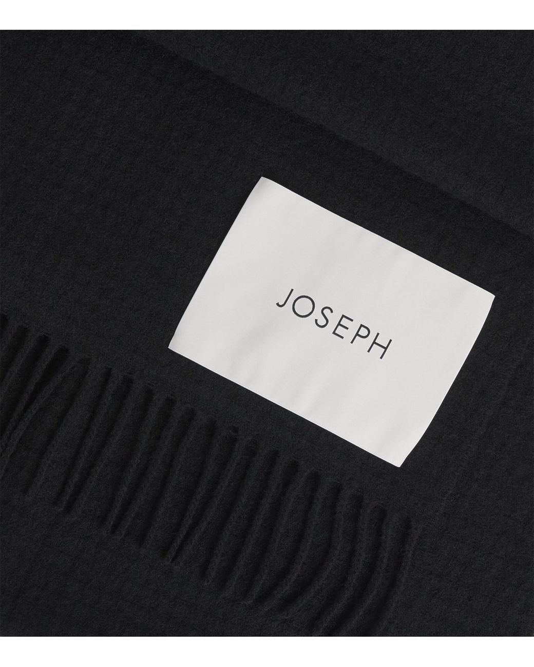 JOSEPH Wool Flora Waffle Scarf in Black | Lyst
