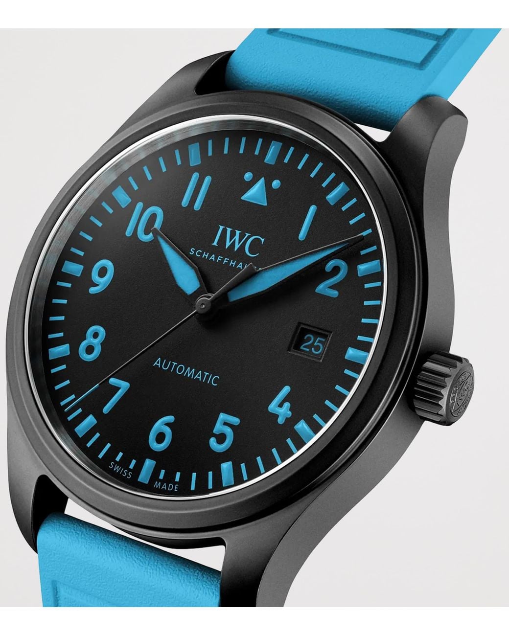 IWC Schaffhausen Ceramic George Russell Pilot's Watch in Blue | Lyst UK