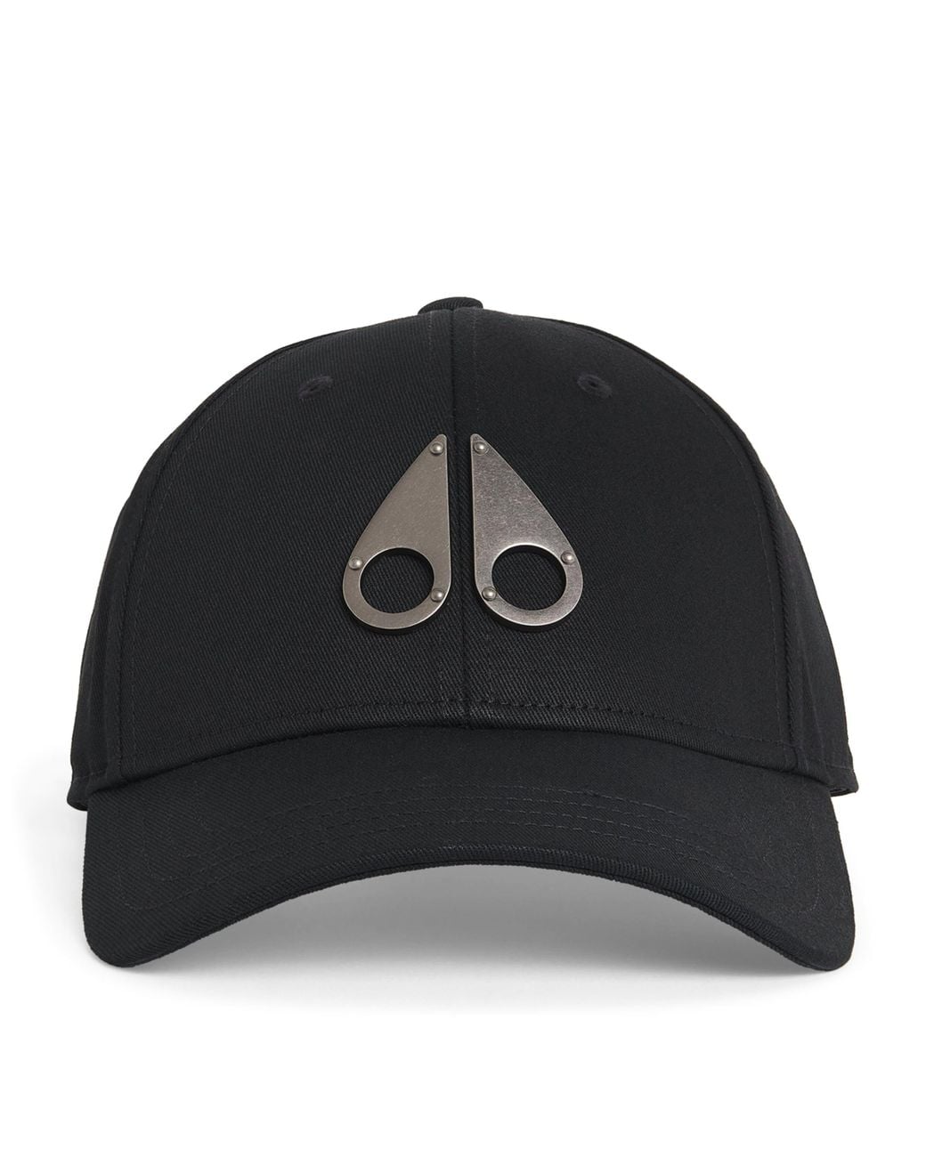 Moose Knuckles Cotton Logo Baseball Cap in Black for Men | Lyst