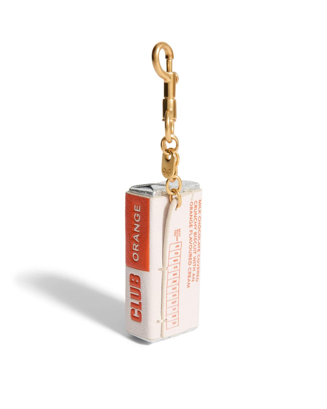 Anya Hindmarch Leather Mcvitie's Club Charm in White | Lyst