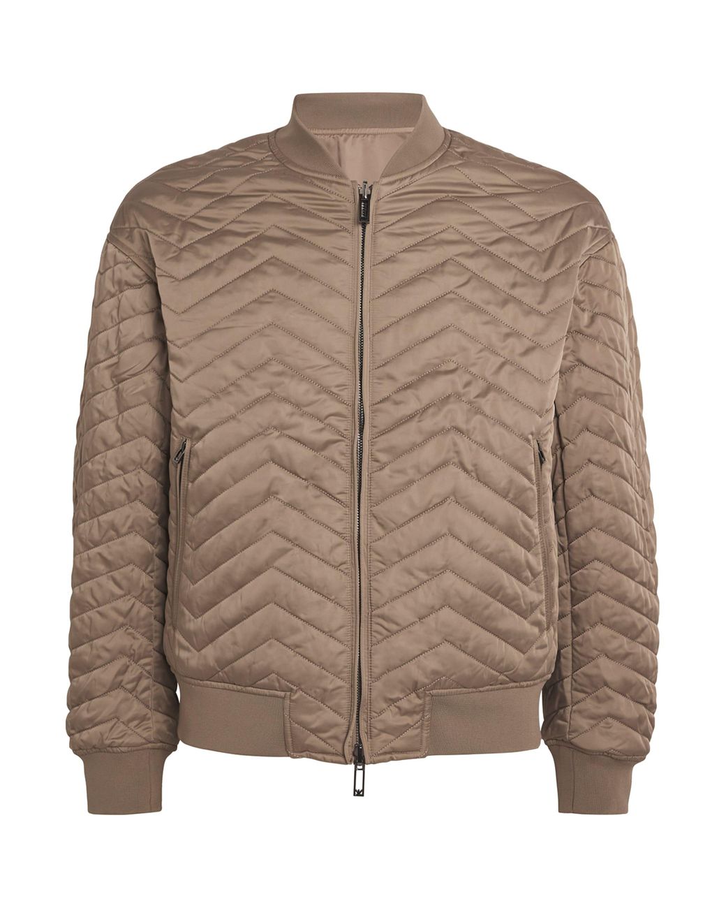 Emporio Armani Reversible Bomber Jacket in Brown for Men | Lyst