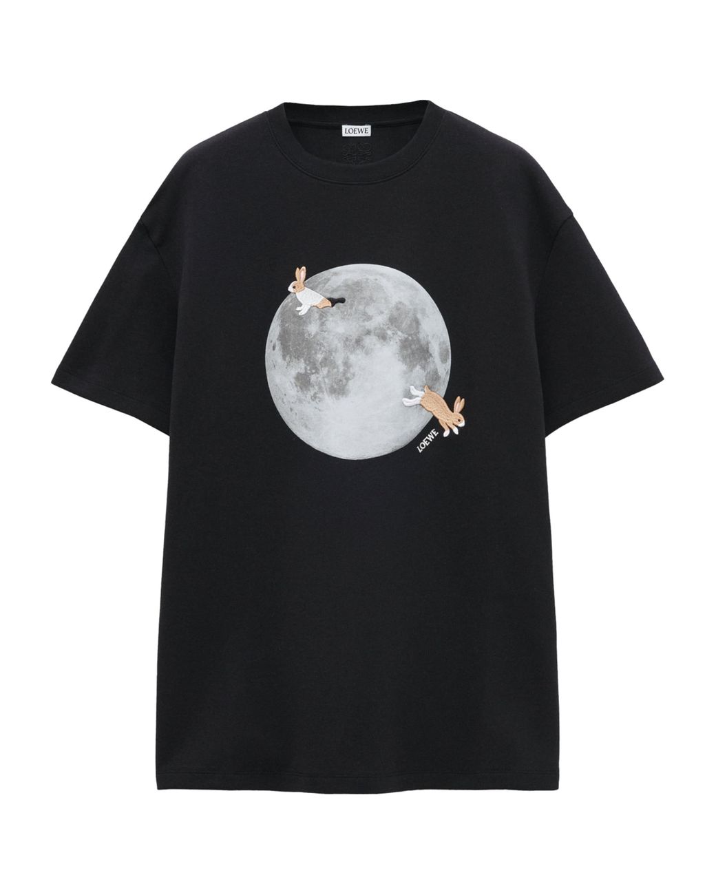 Loewe X Suna Fujita Rabbit Moon T-Shirt in Black | Lyst
