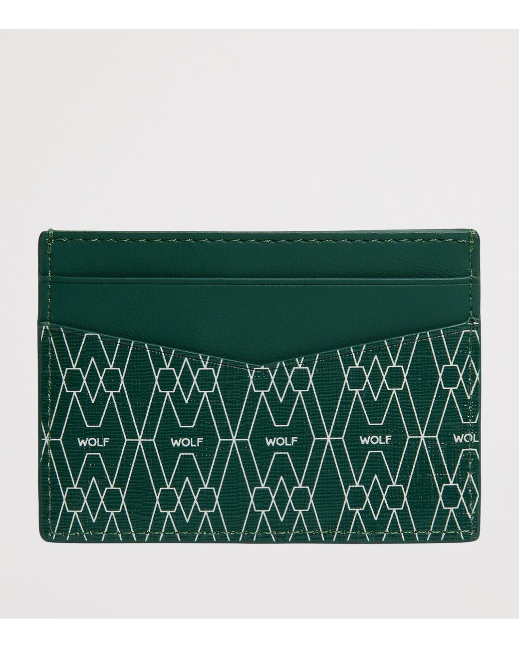 Wolf Signature Card Holder in Green | Lyst UK