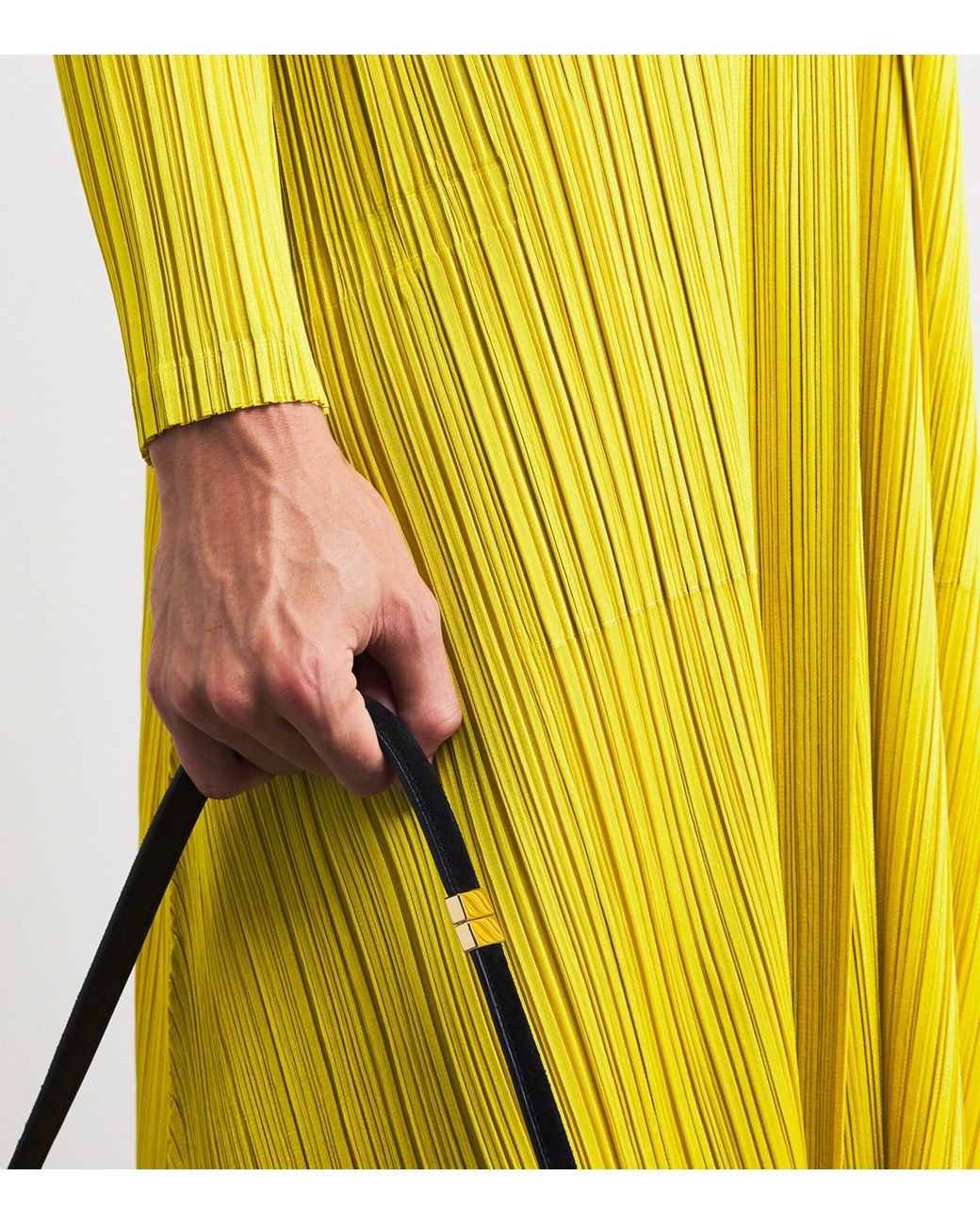 Pleats Please Issey Miyake Monthly Colors October Midi Dress in Yellow ...