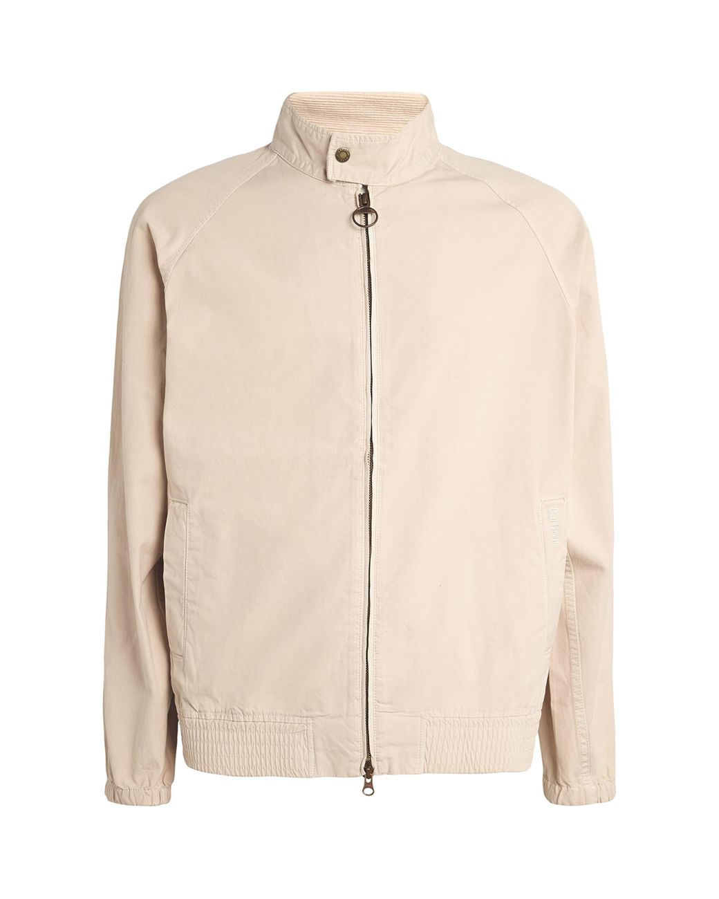 Barbour Cotton Royston Harrington Jacket in Natural for Men | Lyst