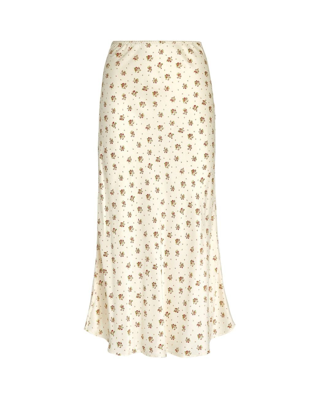 Doen Dôen Silk Floral Elowen Midi Skirt in Natural | Lyst
