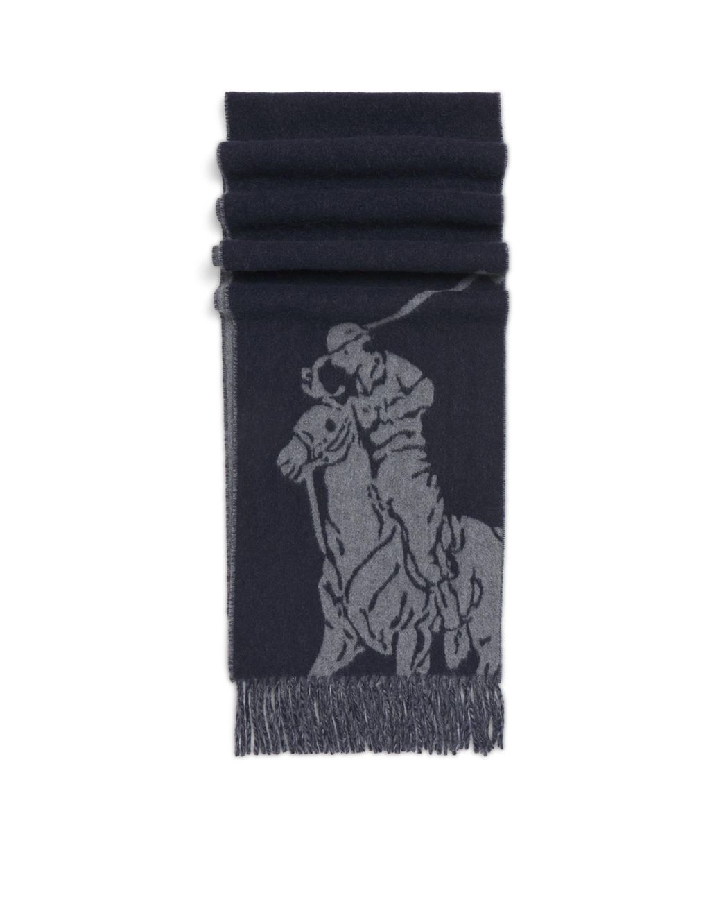 Polo Ralph Lauren Wool-Blend Big Pony Jacquard Scarf in Blue for Men ...