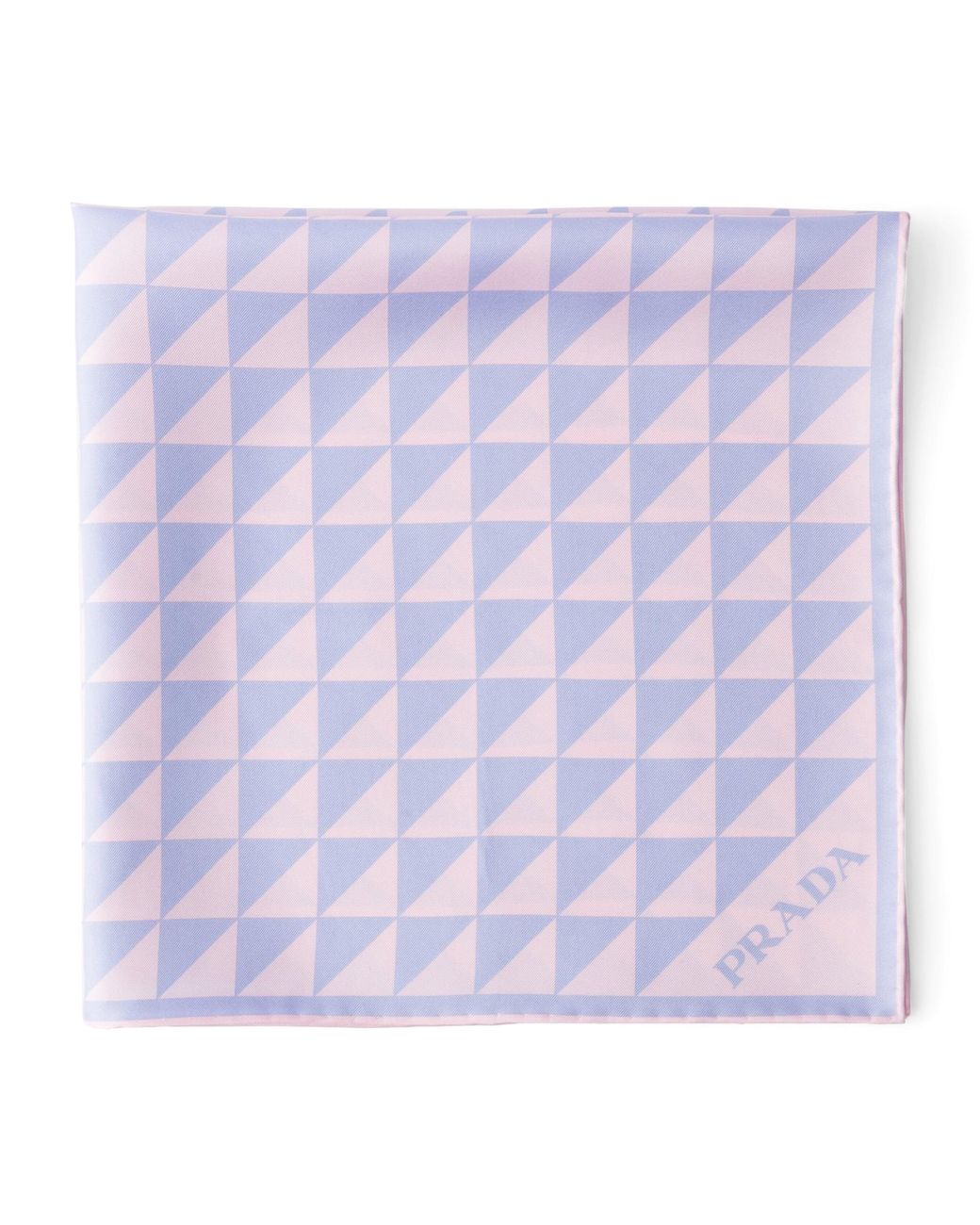Prada Silk Triangle Scarf in Purple | Lyst UK
