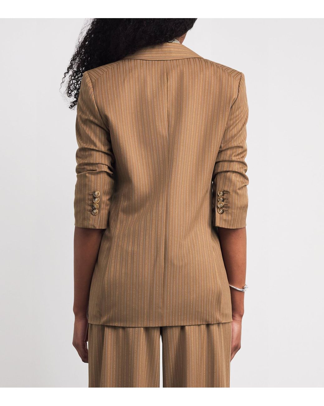 Veronica Beard Pinstripe Rupert Dickey Jacket in Brown | Lyst UK