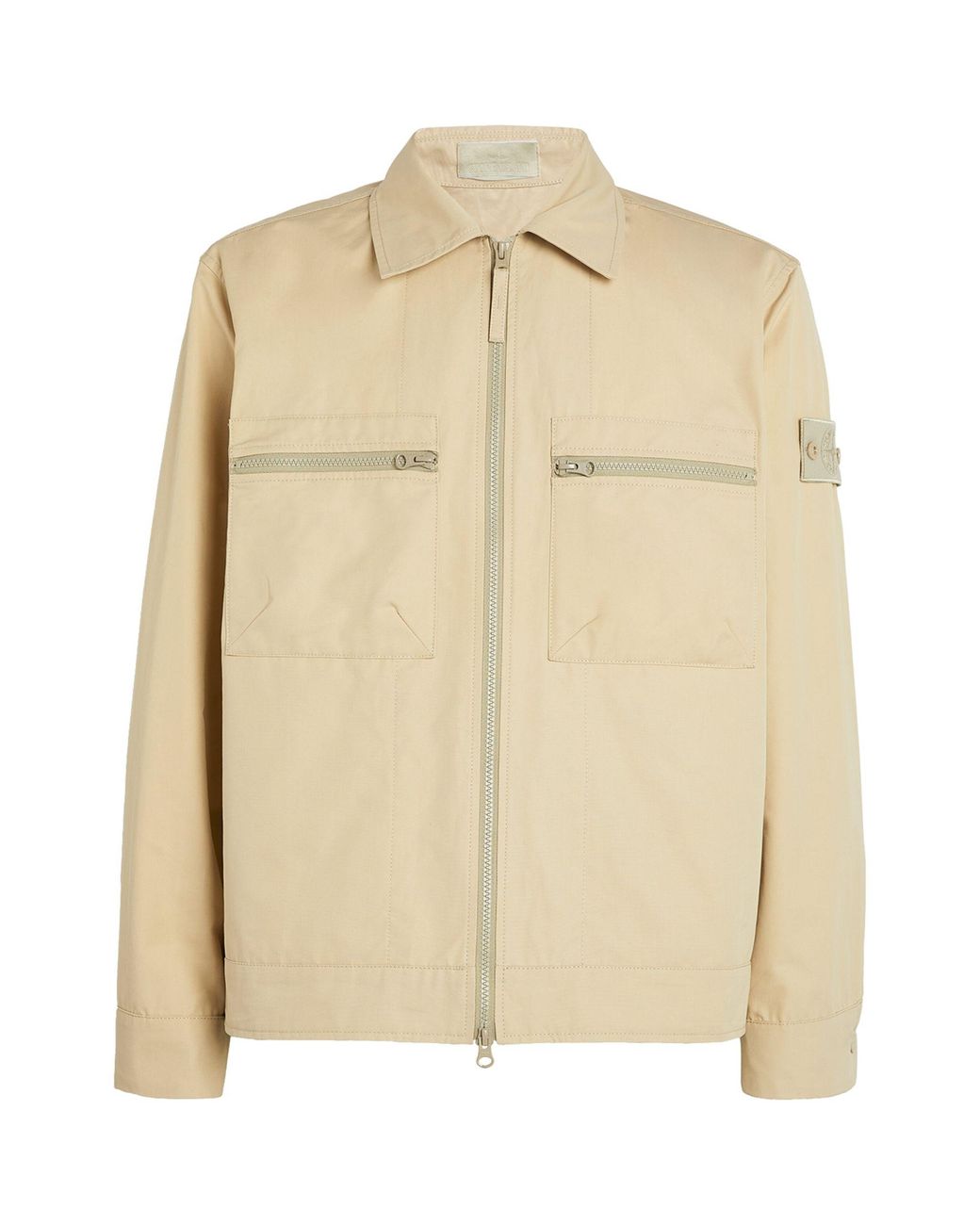 Stone Island Ghost Piece O-ventile Jacket in Natural for Men | Lyst