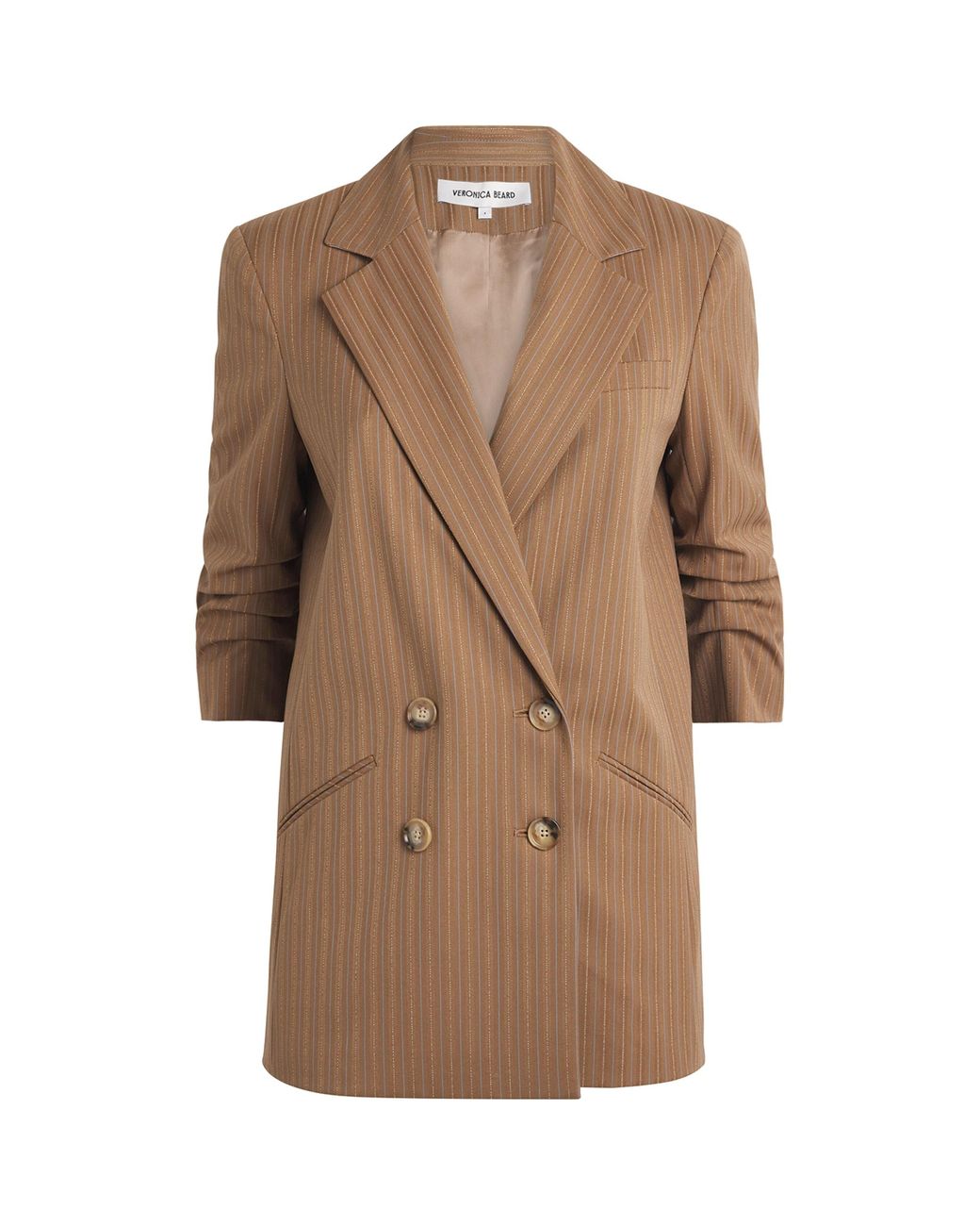 Veronica Beard Pinstripe Rupert Dickey Jacket in Brown | Lyst UK
