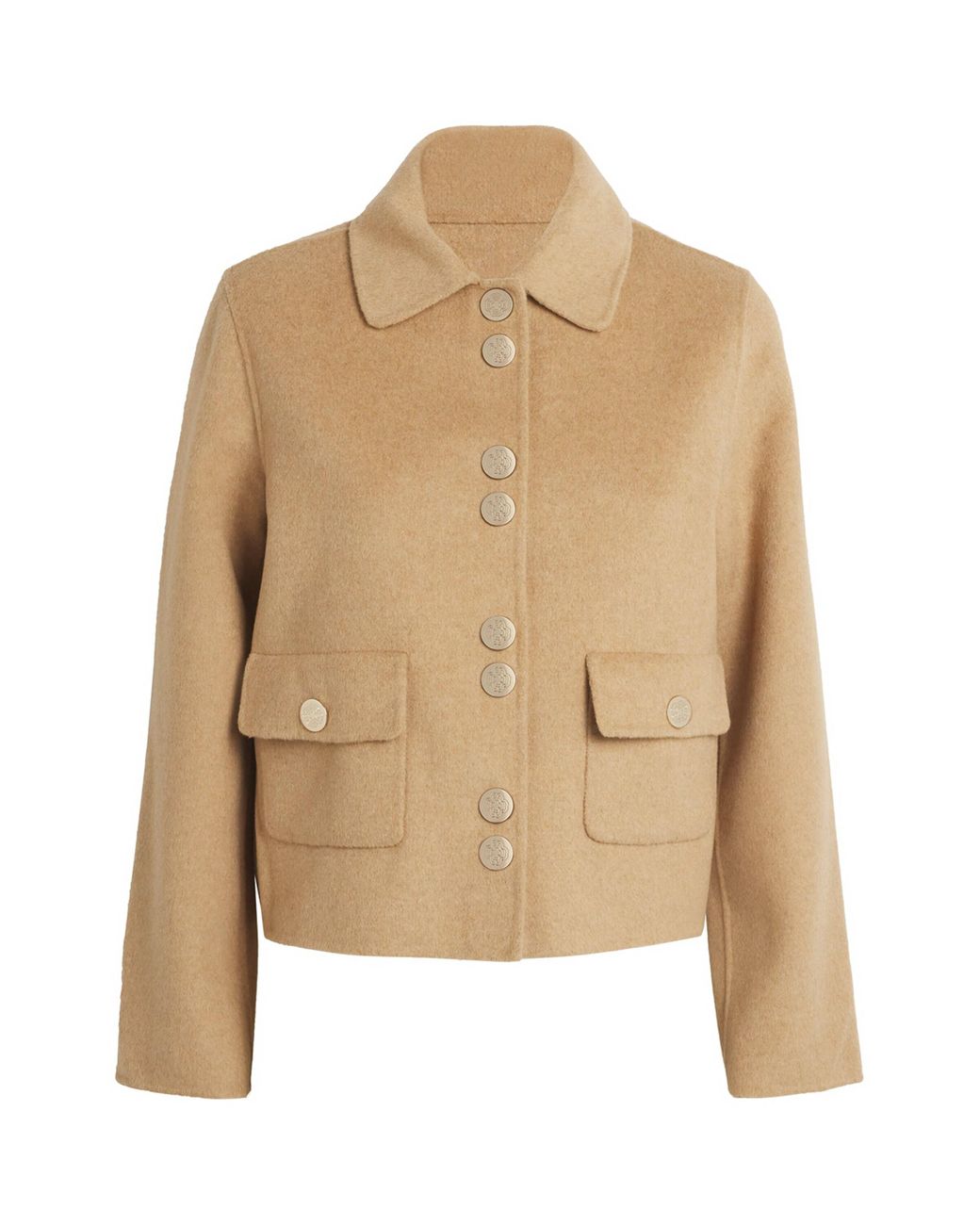 Maje Wool-Blend Double-Sided Jacket in Natural | Lyst