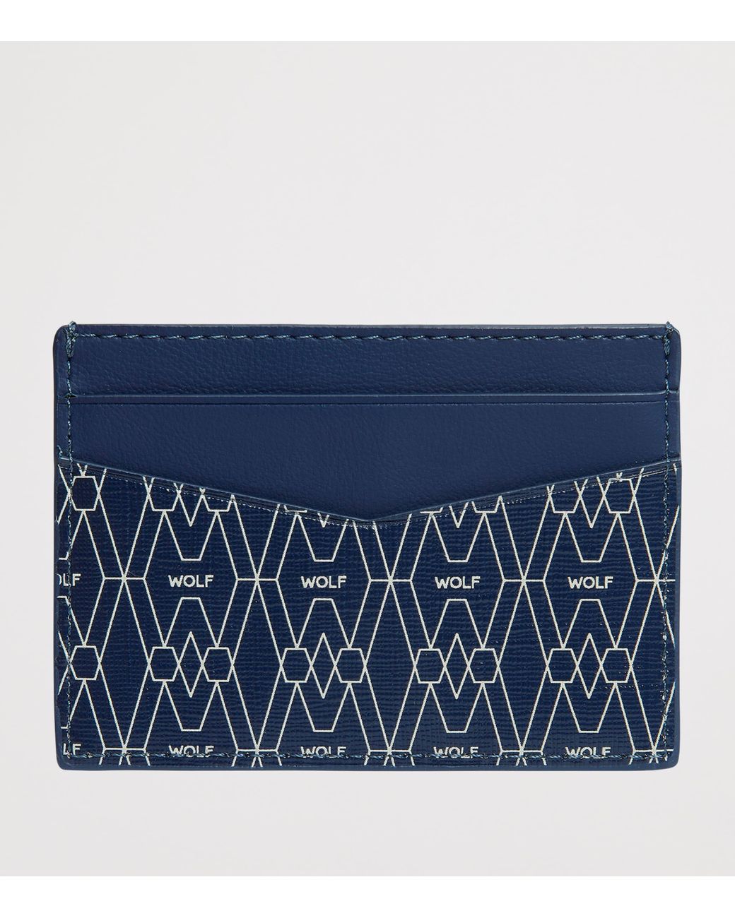 Wolf Signature Card Holder in Blue | Lyst