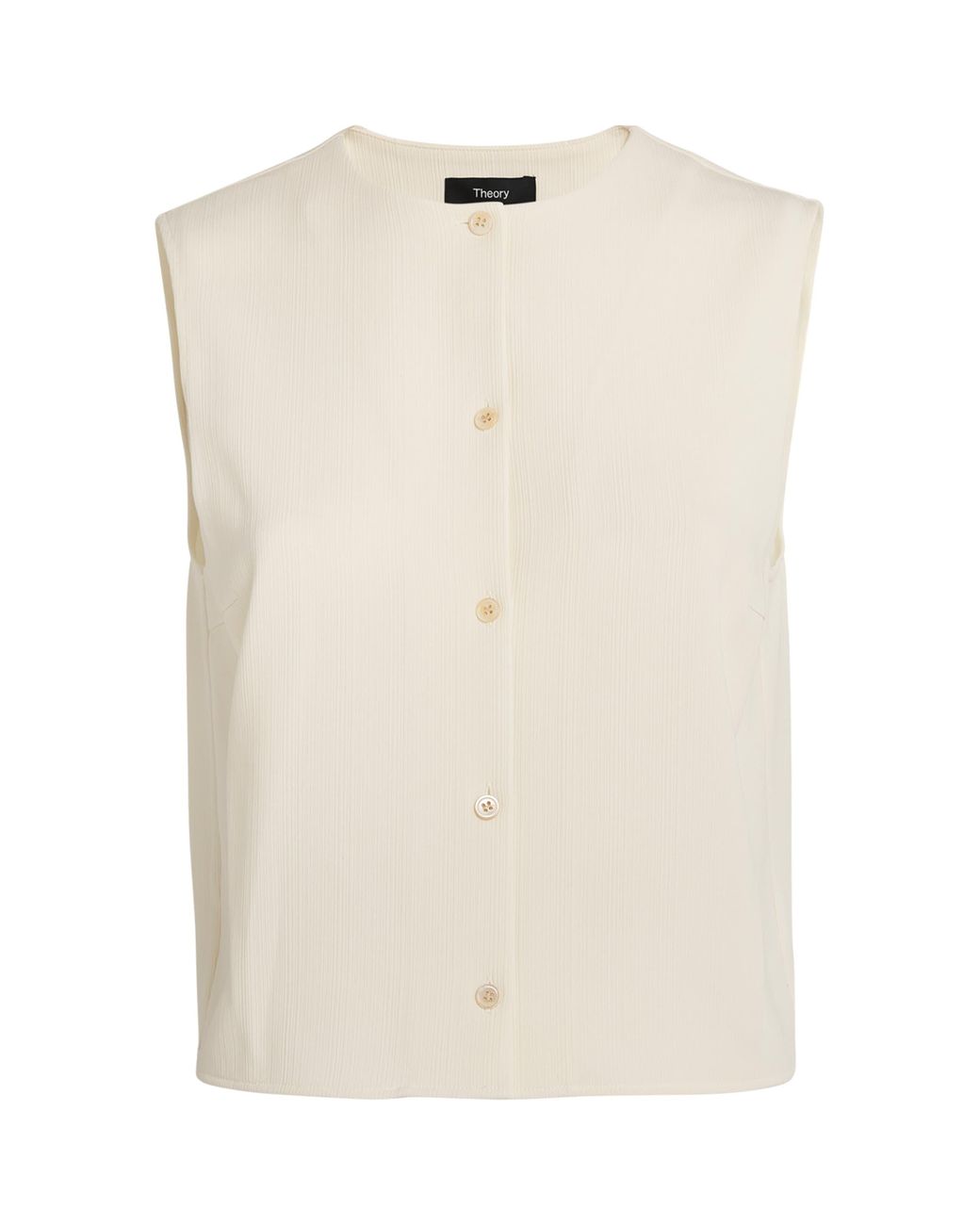 Theory Admiral Crepe Shell Top in Natural | Lyst