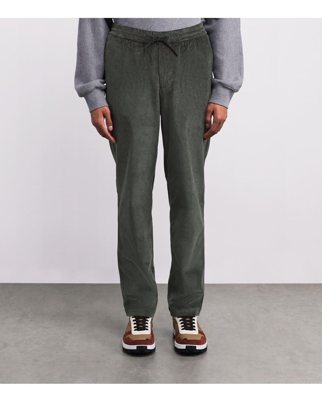 Sease Corduroy Mindset Slim Trousers in Gray for Men | Lyst