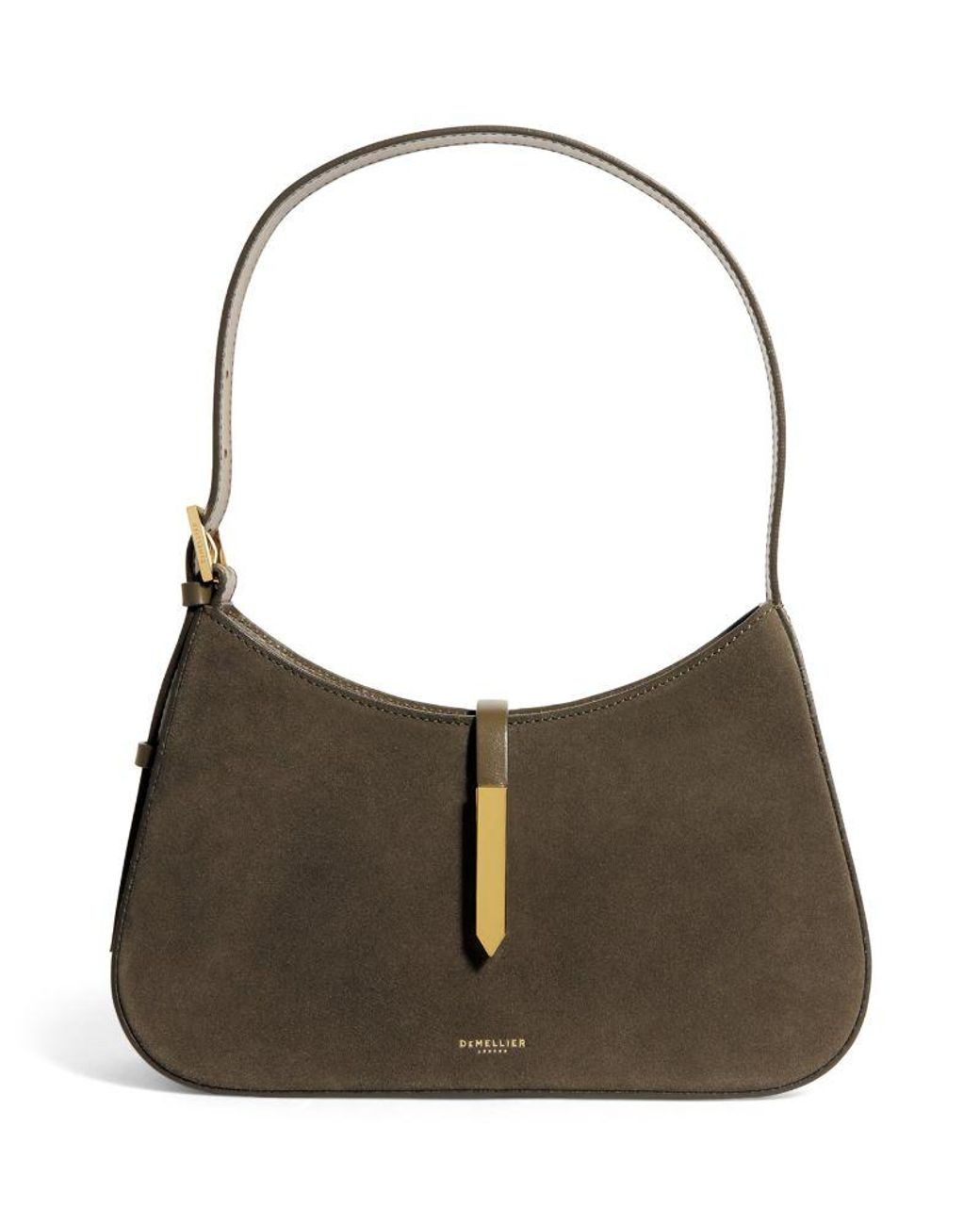 DeMellier London Leather And Suede Tokyo Shoulder Bag in Brown | Lyst