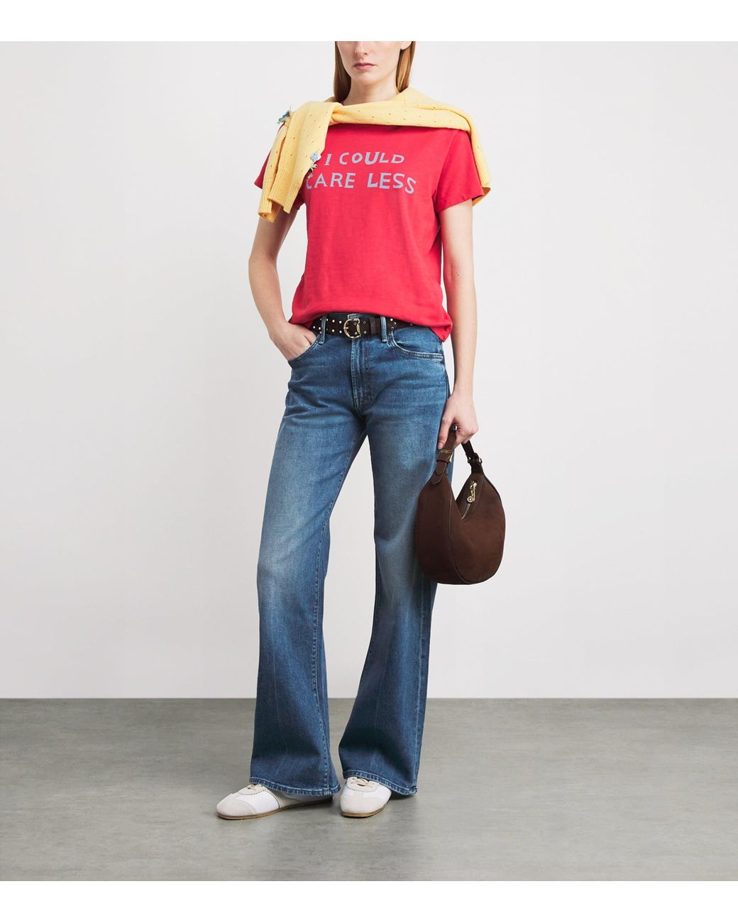 Mother The Lasso Sneak Barrel-Leg Jeans in Blue | Lyst UK
