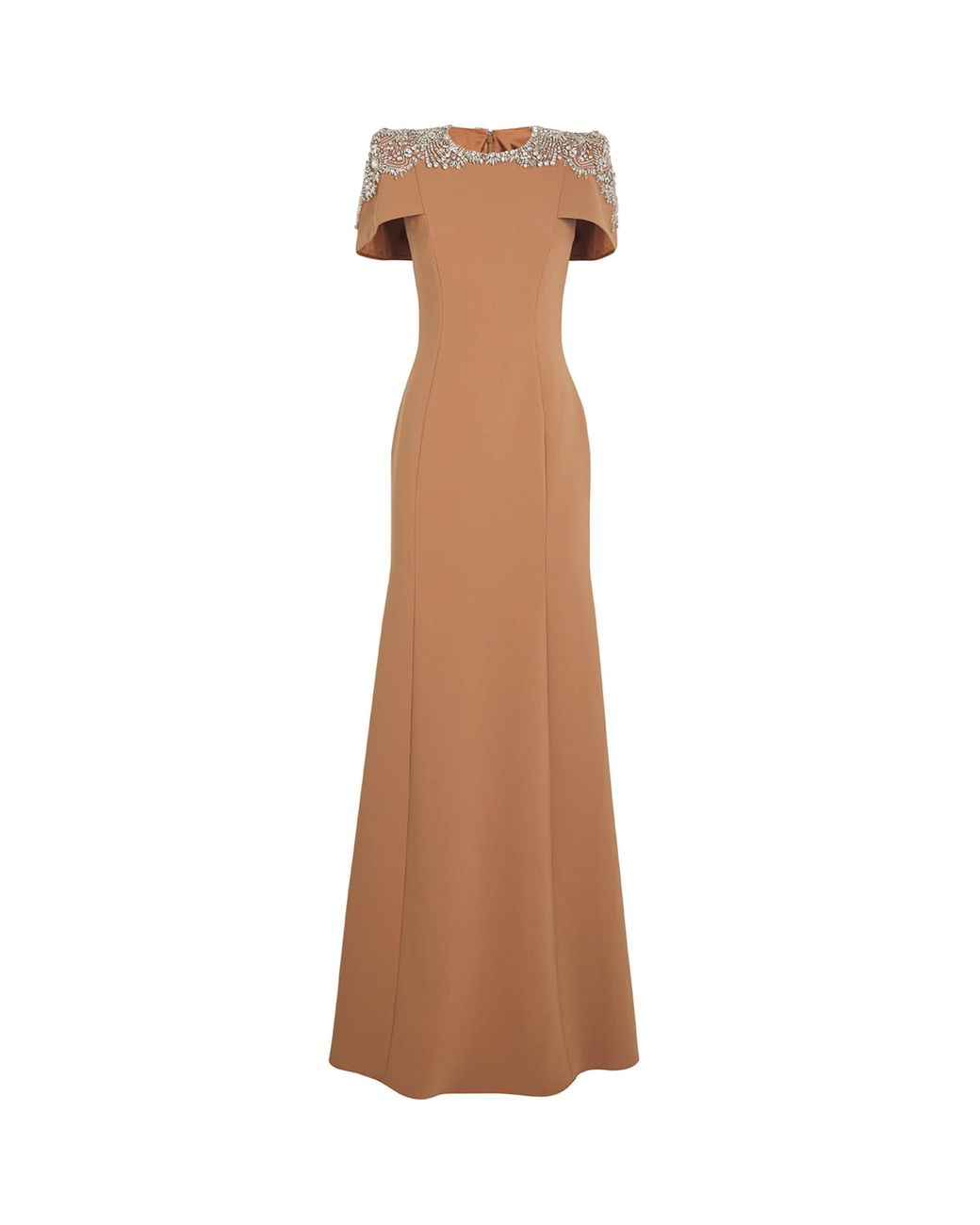 Jenny Packham Embellished Polaris Gown in Brown | Lyst