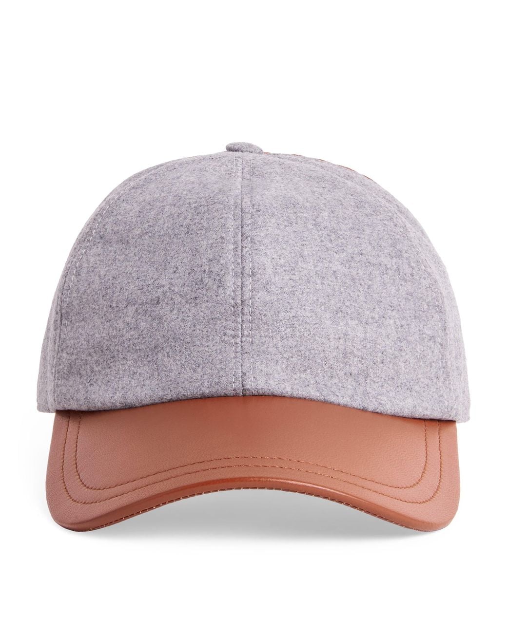 Eleventy Wool-Silk-Cashmere-Leather Baseball Cap in Grey for Men | Lyst UK