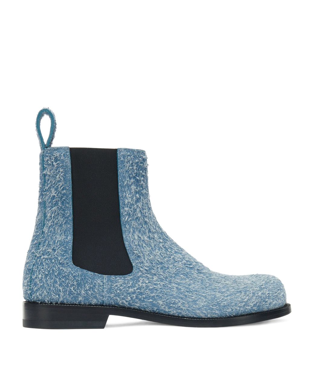 Loewe Brushed Suede Campo Chelsea Boots in Blue | Lyst