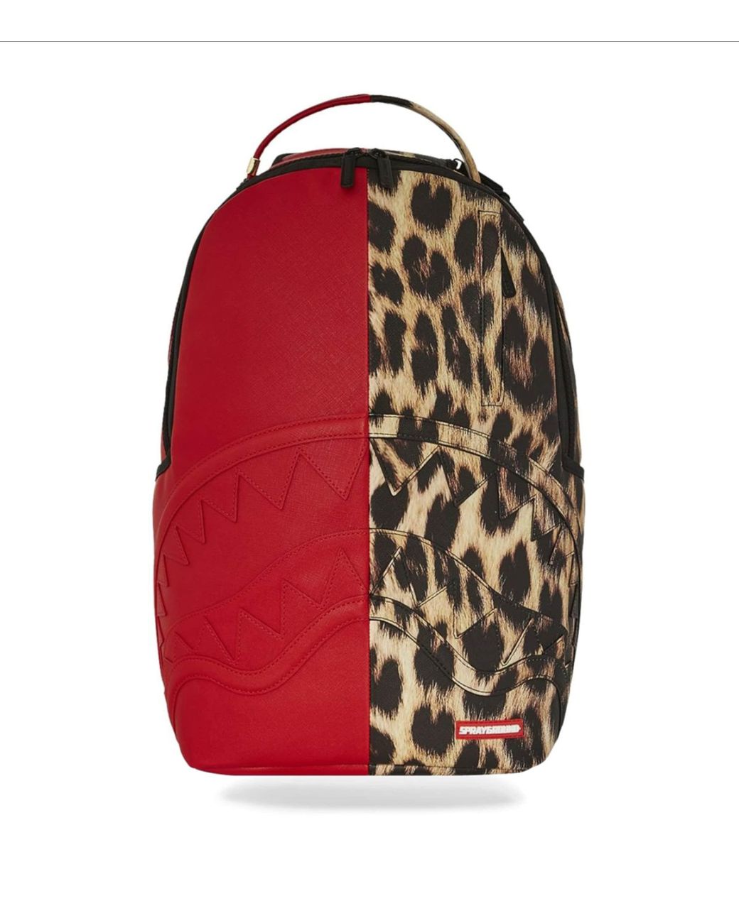 Sprayground Split Cheetah Backpack in Red | Lyst