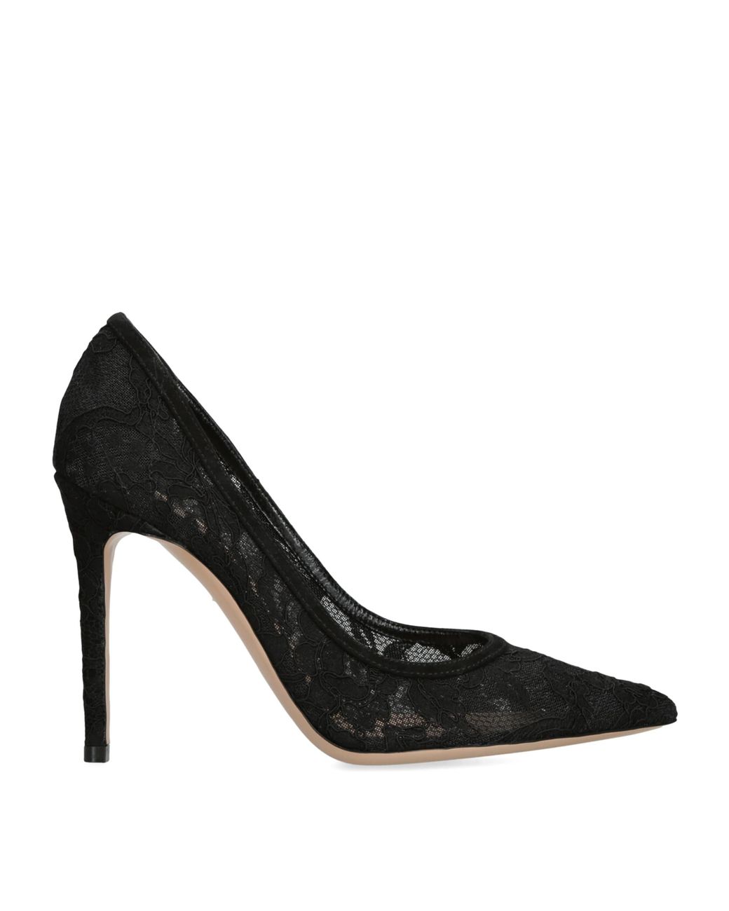 Gianvito Rossi Lace Claudia Pumps 105 in Black | Lyst UK
