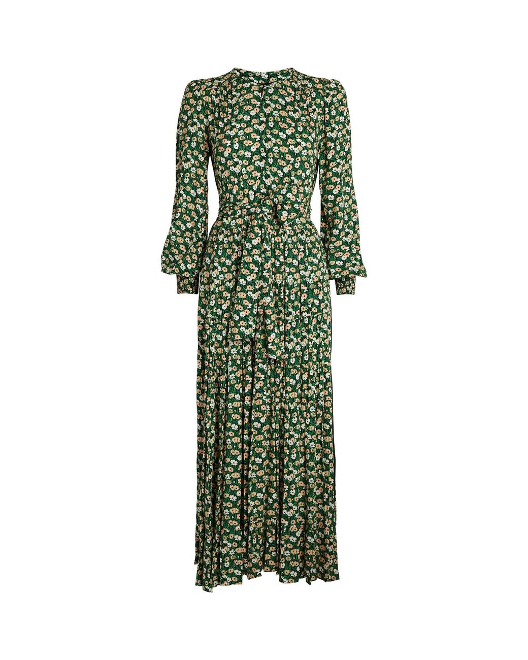 ME+EM Me+em Floral Tiered Maxi Dress in Green | Lyst