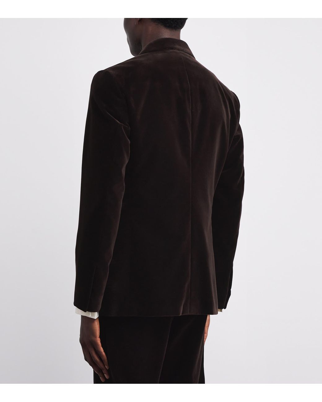Ralph Lauren Velvet Double-Breasted Kent Suit Jacket in Black for Men ...