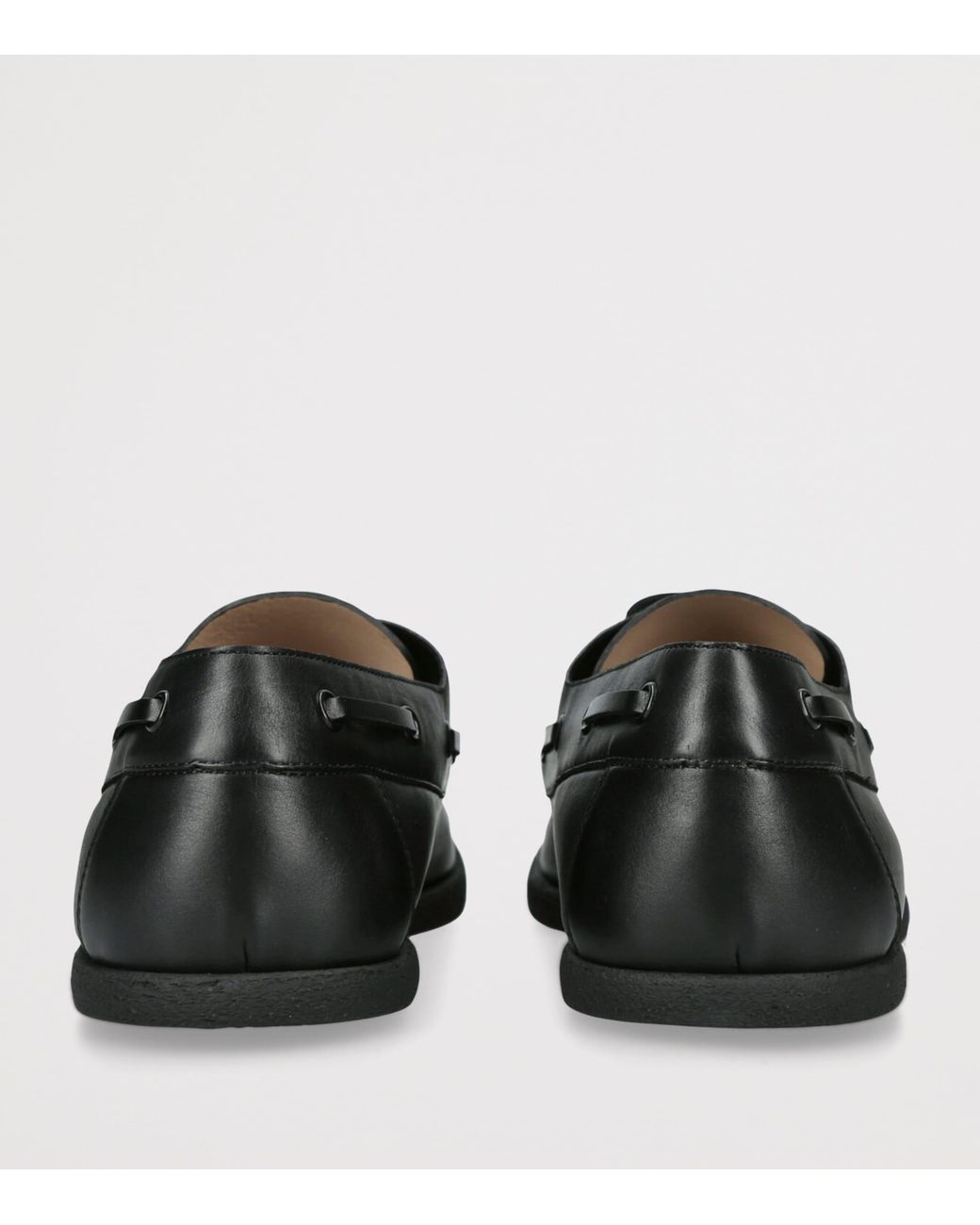 The Row Novus Leather Sailor Shoes in Black for Men | Lyst UK
