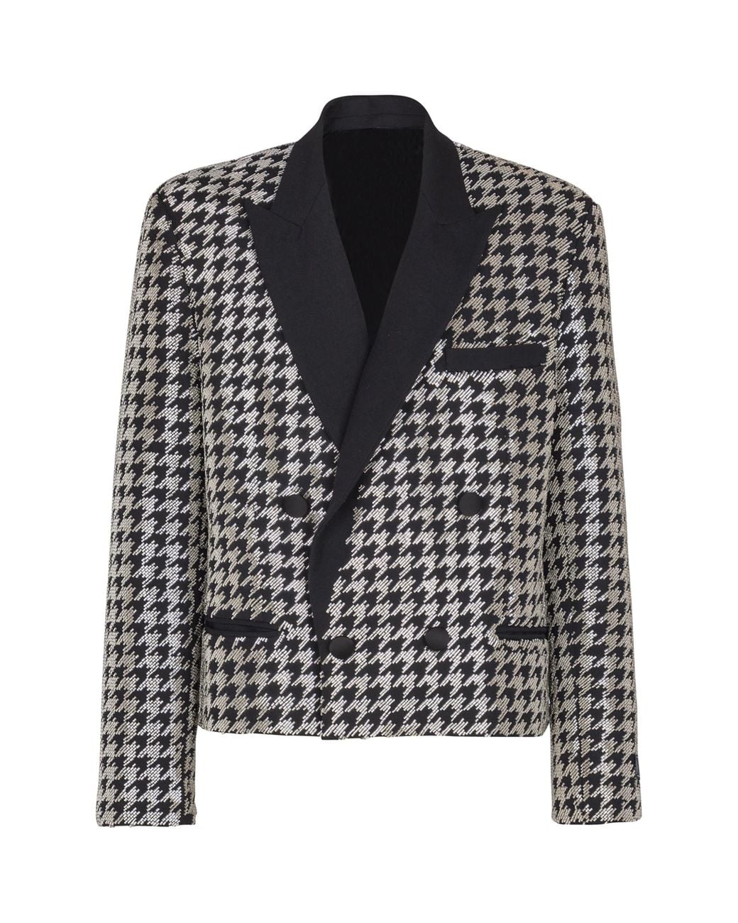 Balmain Virgin Wool Embellished Spencer Jacket in Black for Men | Lyst UK