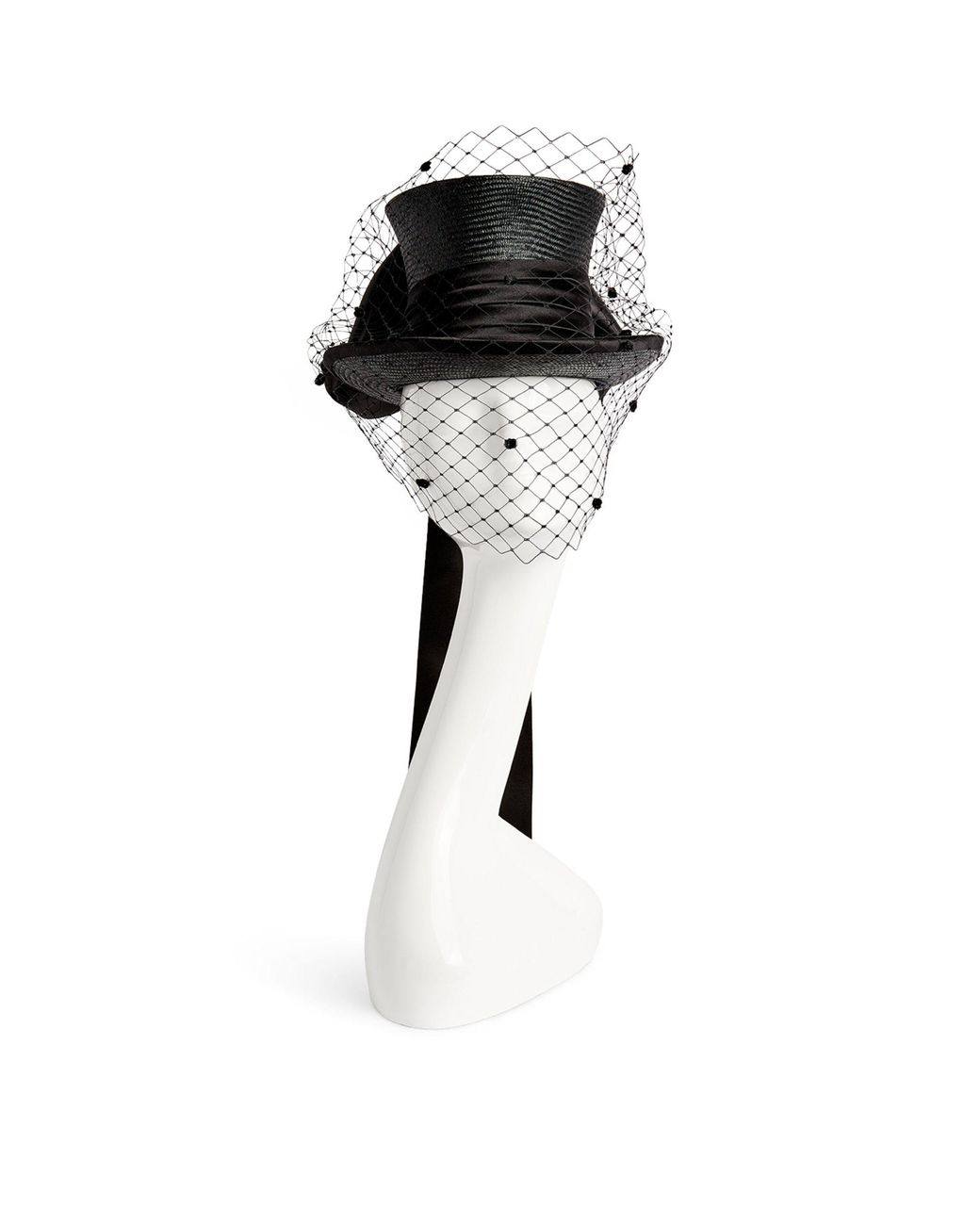 Black Satin Top Hat