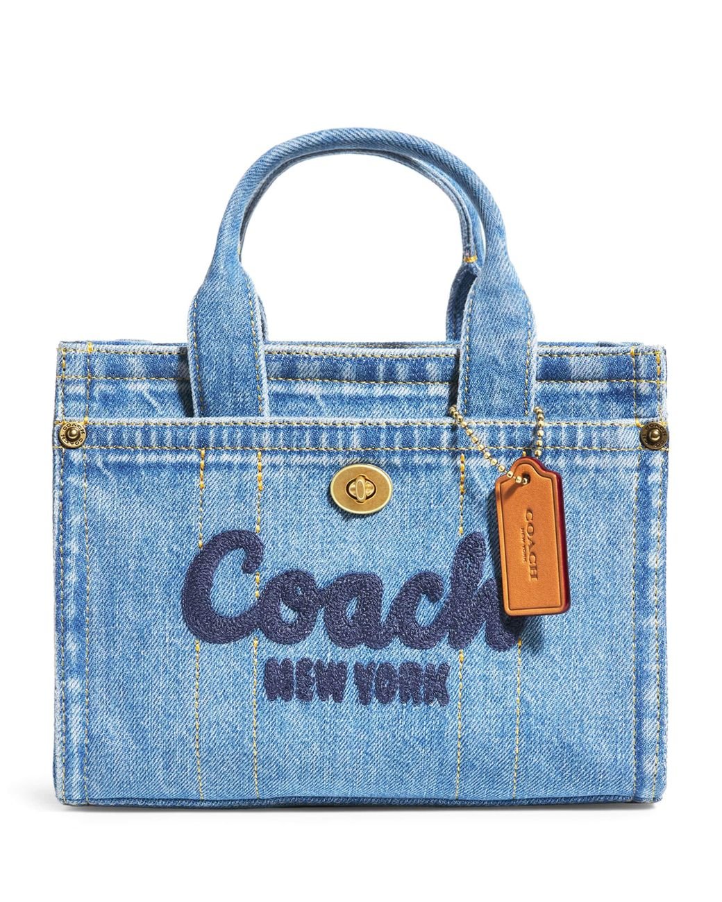 COACH Denim Cargo 20 Tote Bag in Blue | Lyst