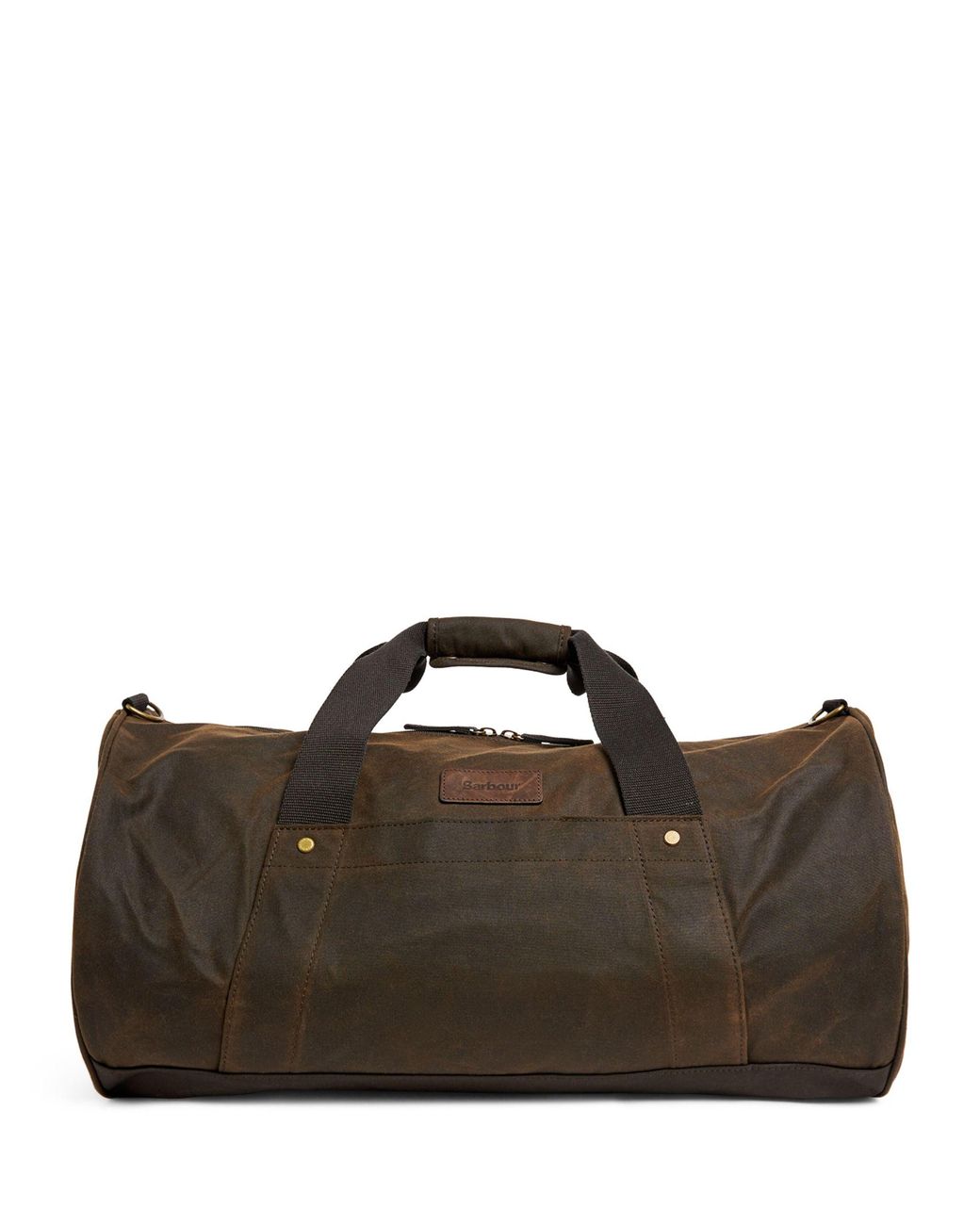Barbour Waxed Cotton Explorer Duffle Bag in Brown for Men | Lyst