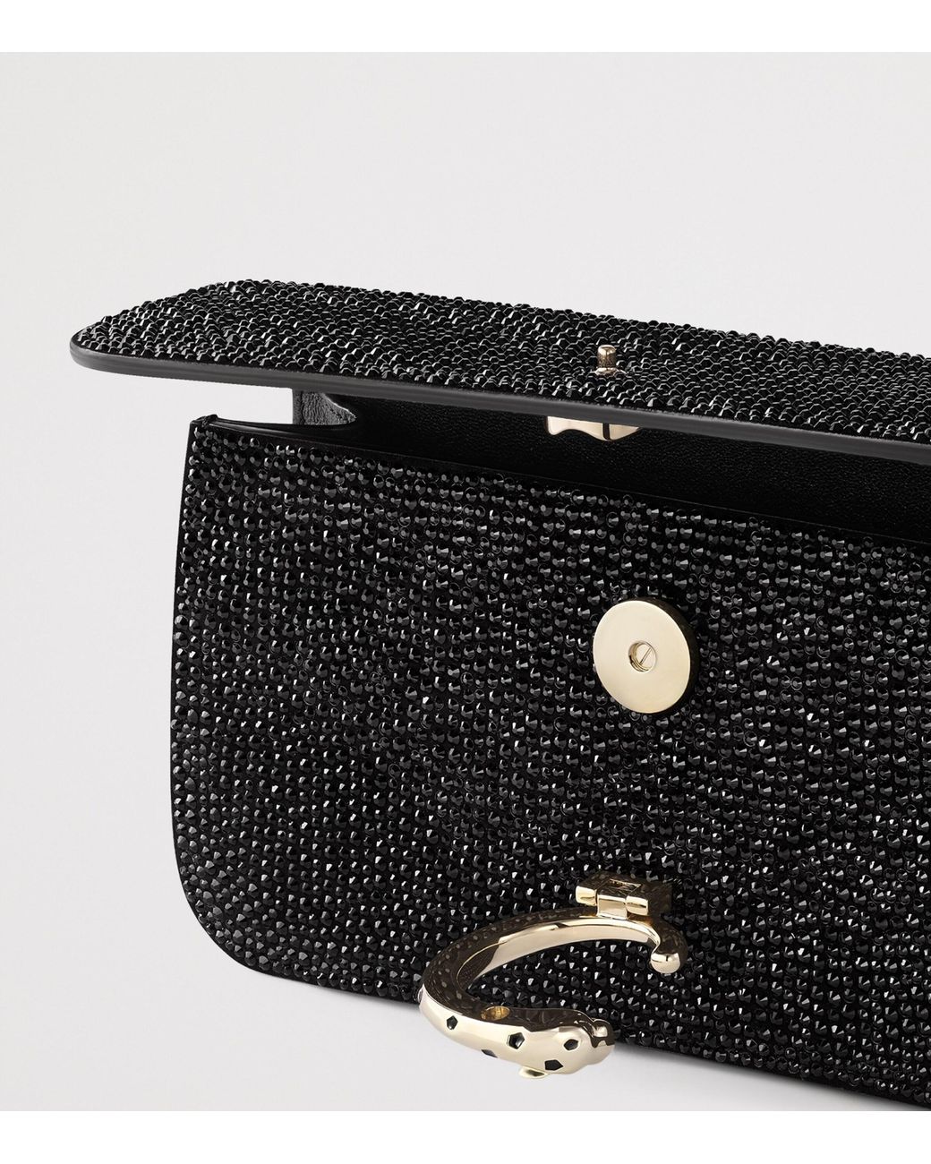 Cartier Mini Embellished Panthère De Cross-Body Bag in Black | Lyst UK
