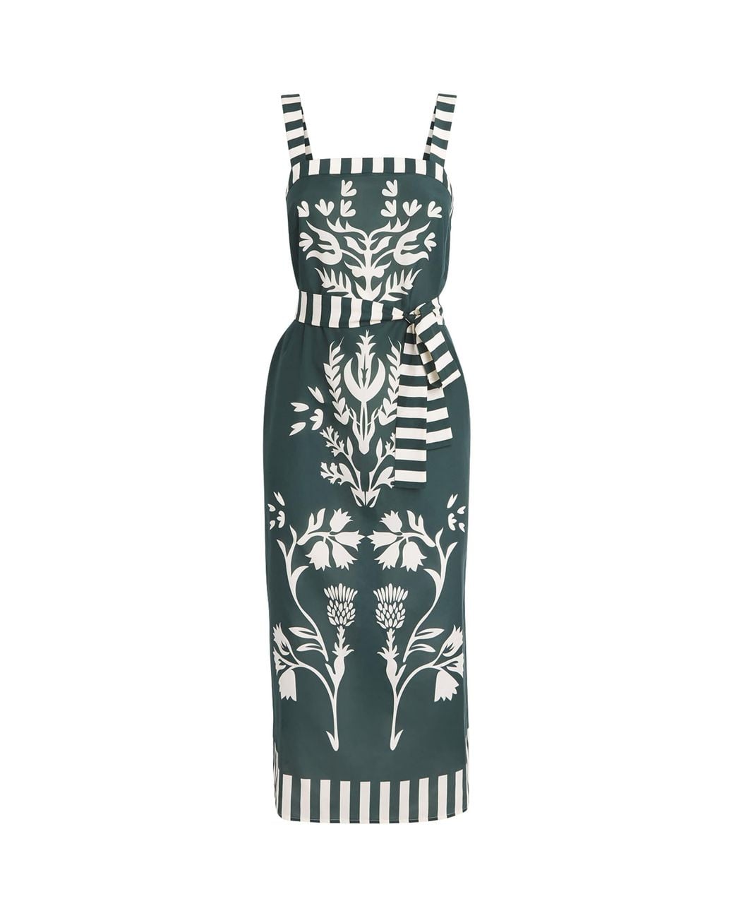 Eres Cotton-Silk Lakshya Midi Dress in Green | Lyst UK